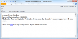 Password Expiration | Bamboo Solutions